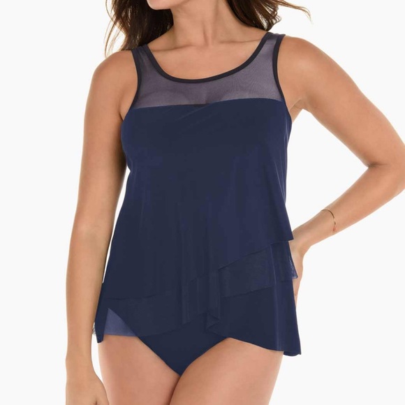Miraclesuit | Swim | Miraclesuit Illusionists Mirage Tankini Top In ...